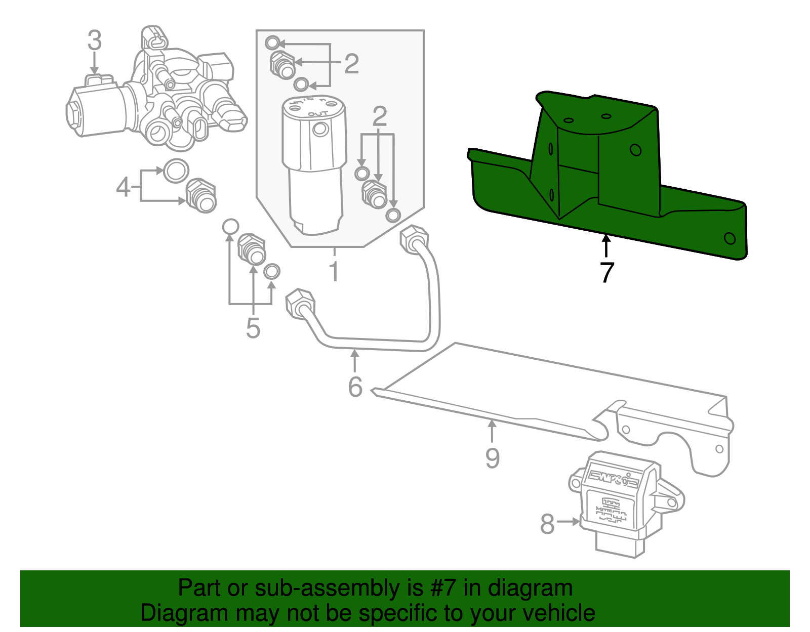 2015-2017 GM Compressed Natural Gas (CNG) High Pressure Regulator ...