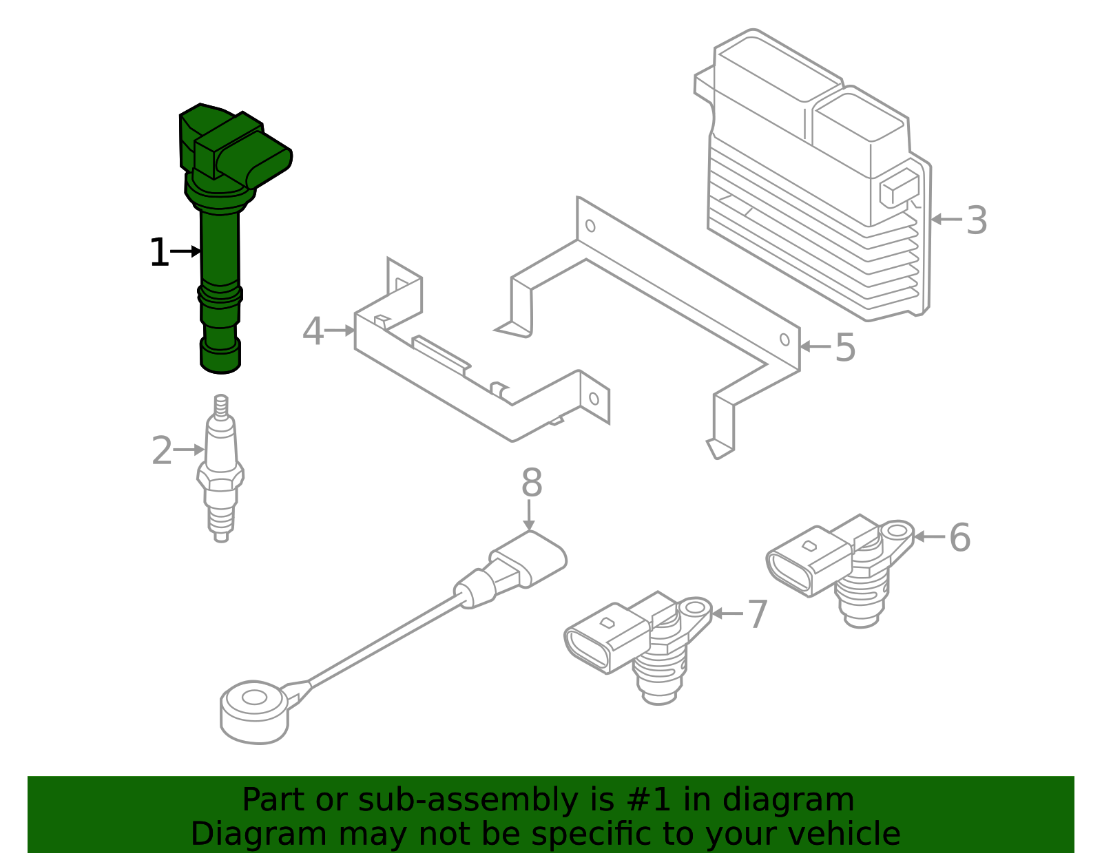 06H-905-110-P - High-Quality Ignition Coil for 2013-2025 Volkswagen ...