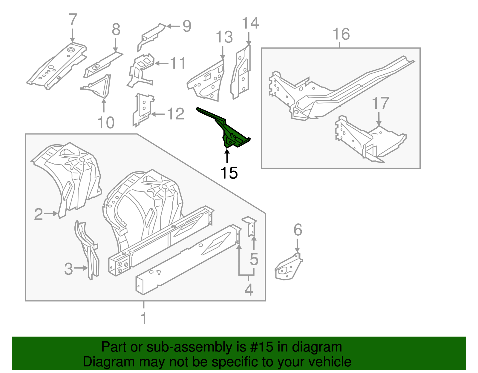 2016-2025 BMW Wheelhouse Panel 41-00-7-412-963 | BMW Parts Online Hub