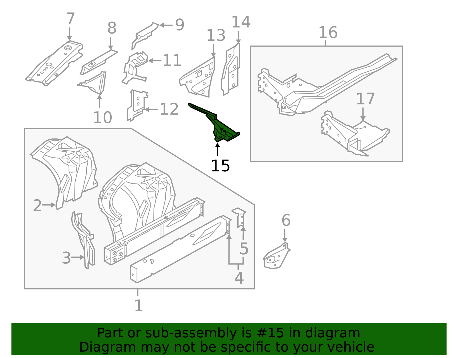 41-00-7-412-964 - Wheelhouse Panel - BMW Parts Exchange
