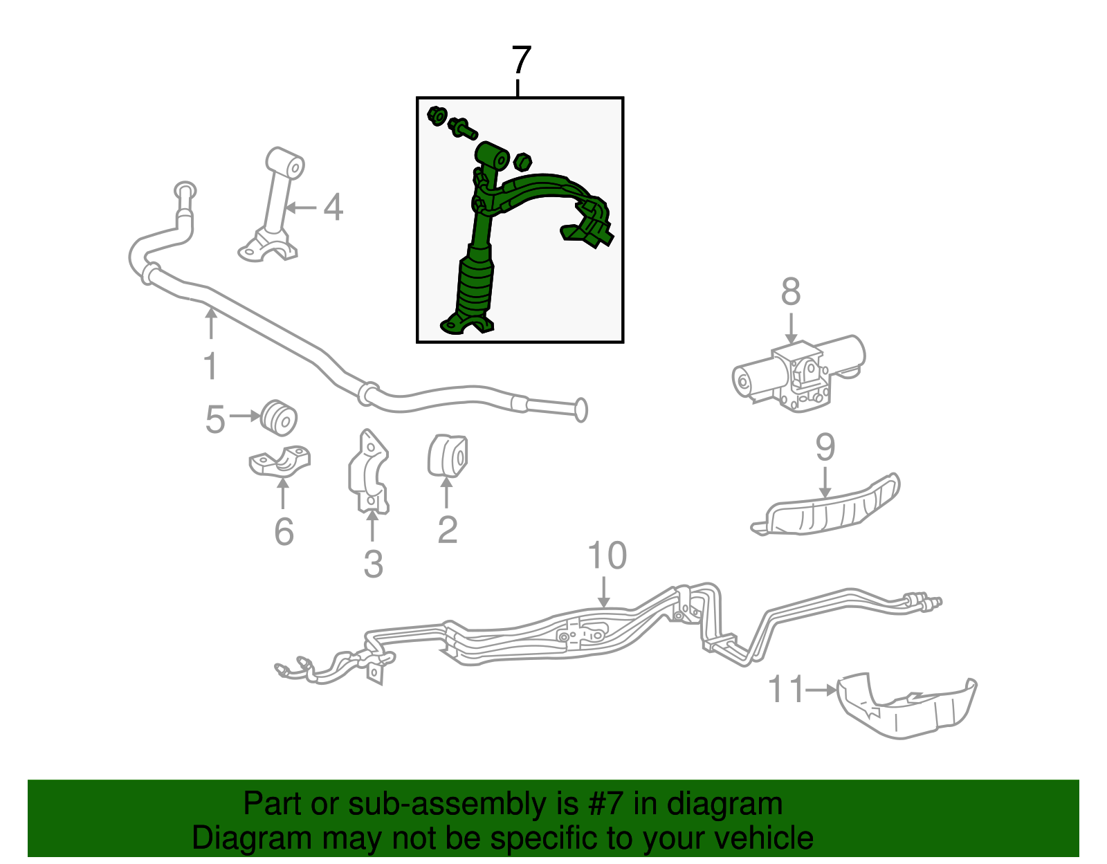 48007-60023 - 2010-2023 Lexus GX460 - Hydraulic Cylinder | My L Parts