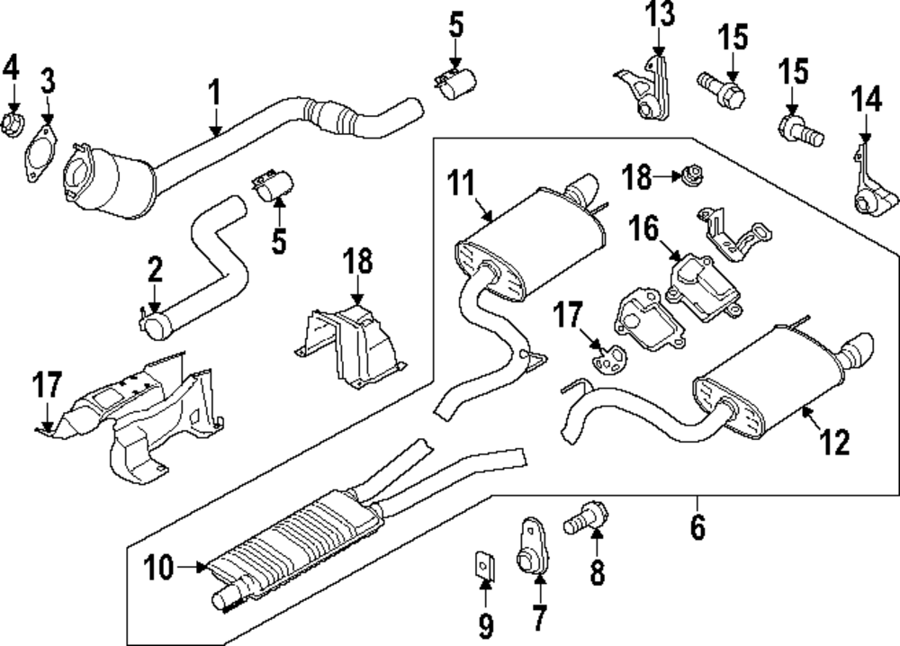 PR3Z-5A289-A - Resonator 2024-2025 Ford Mustang | Big 3 Auto Parts