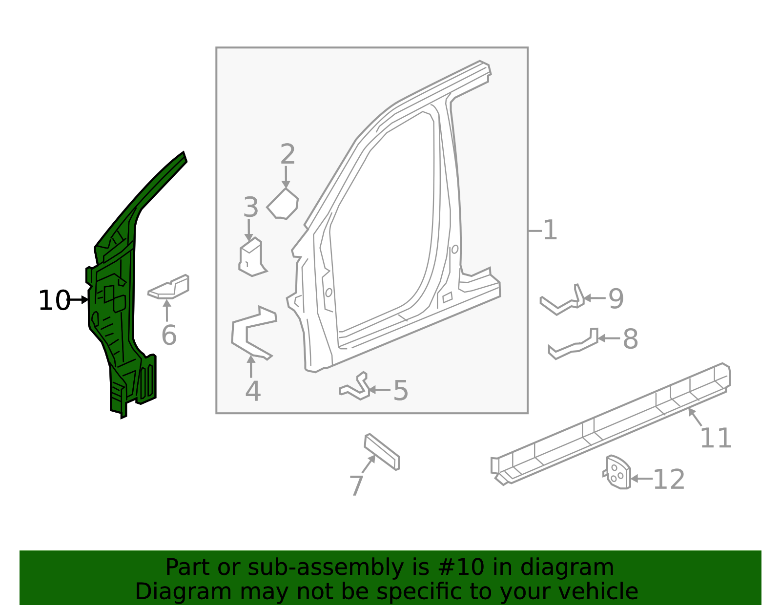 64110-TZ5-305ZZ - High-Quality Body A-Pillar for AutoNation Parts