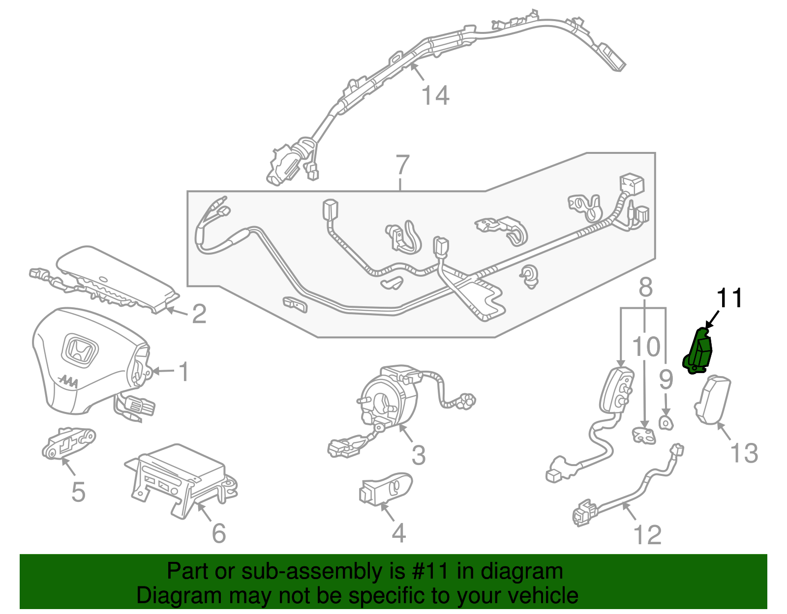 81161-SDN-A01 - 2003-2005 Honda Accord - Opds Unit | Honda Parts Cheap
