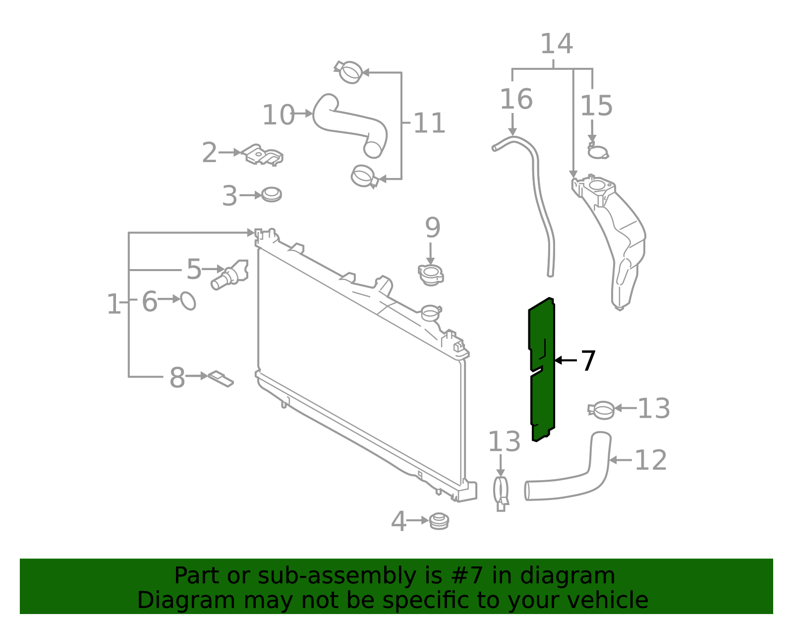 2019-2024 Subaru Forester Side Seal 45167SJ000 | Subaru Parts Store