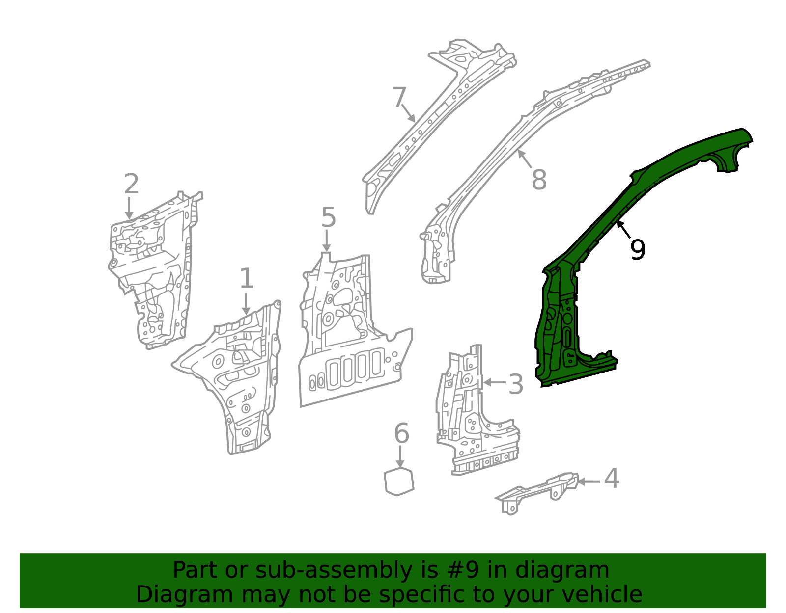 61132-50060 - High-Quality Body A-Pillar for 2018-2025 Lexus ...