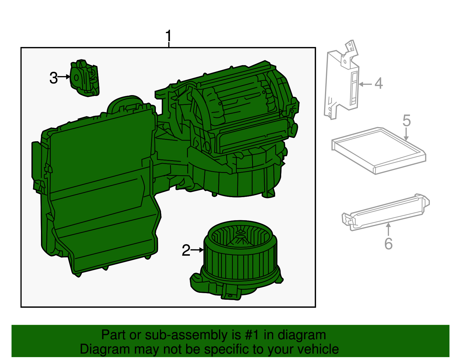 Genuine Toyota Blower Assembly part# 87130-0E100 for 2014-2015 Toyota ...