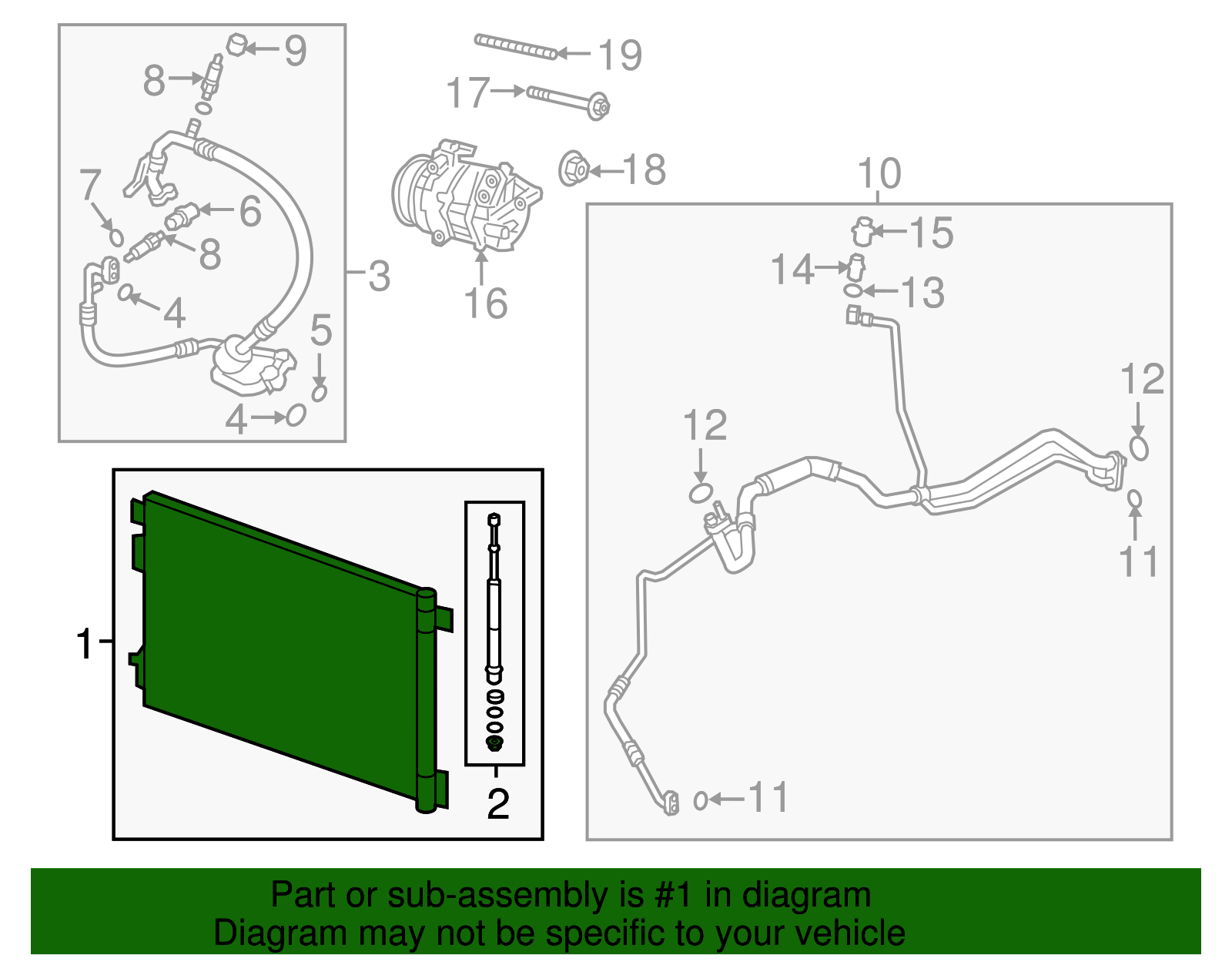 2017-2025 GM A/C Condenser 85557762 | Courtesy Parts
