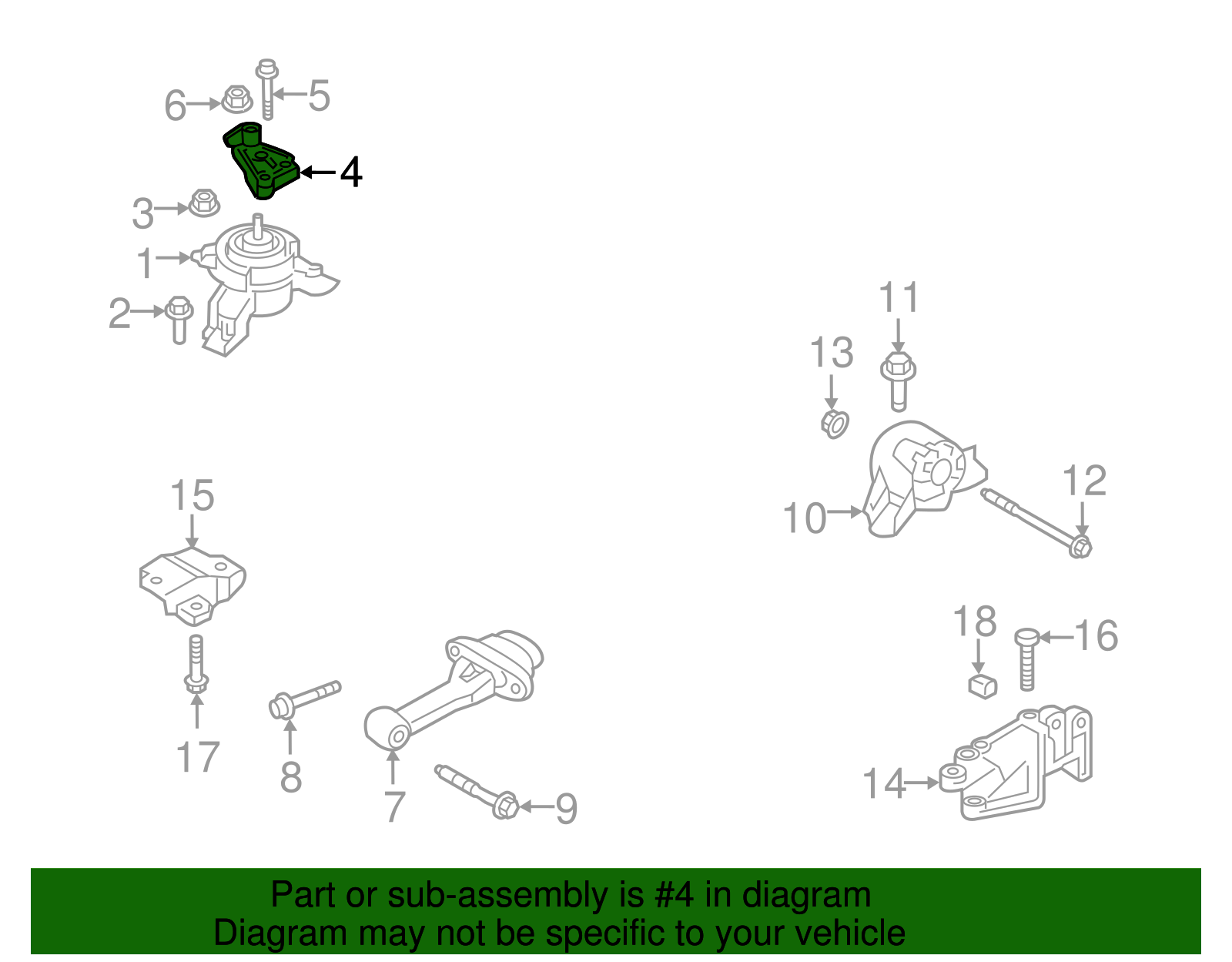 Hyundai - 21825-2W500 - Support Bracket - 2017-2018 Hyundai Santa Fe ...