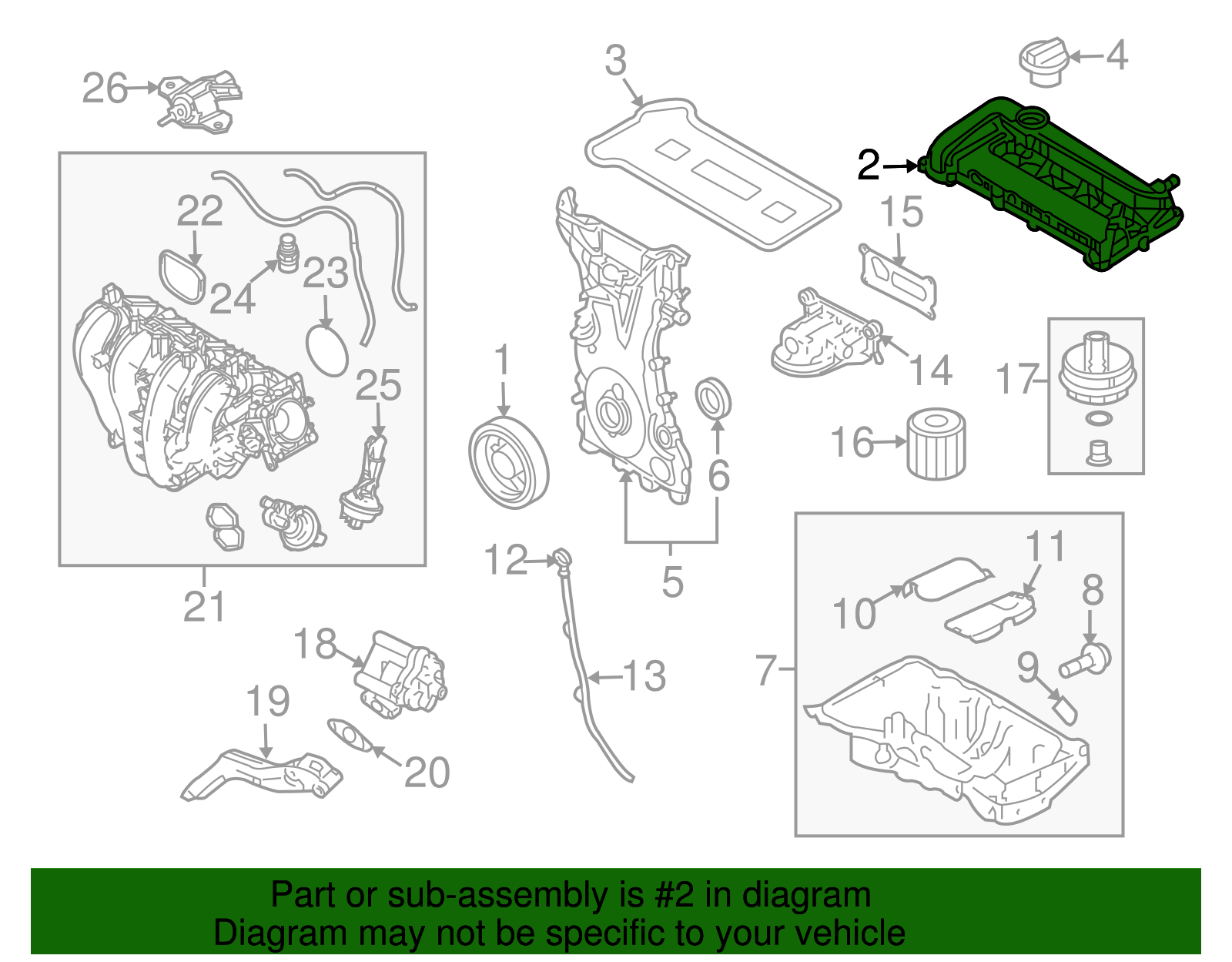 Ford 2006-2009 Ford Valve Cover 6M8Z-6582-E | BMW AutoNation Parts