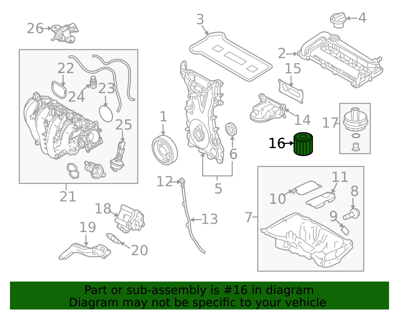 2005-2010 Ford Filter Assembly Engine Oil Elem FL-2017-B | OEM Parts Online