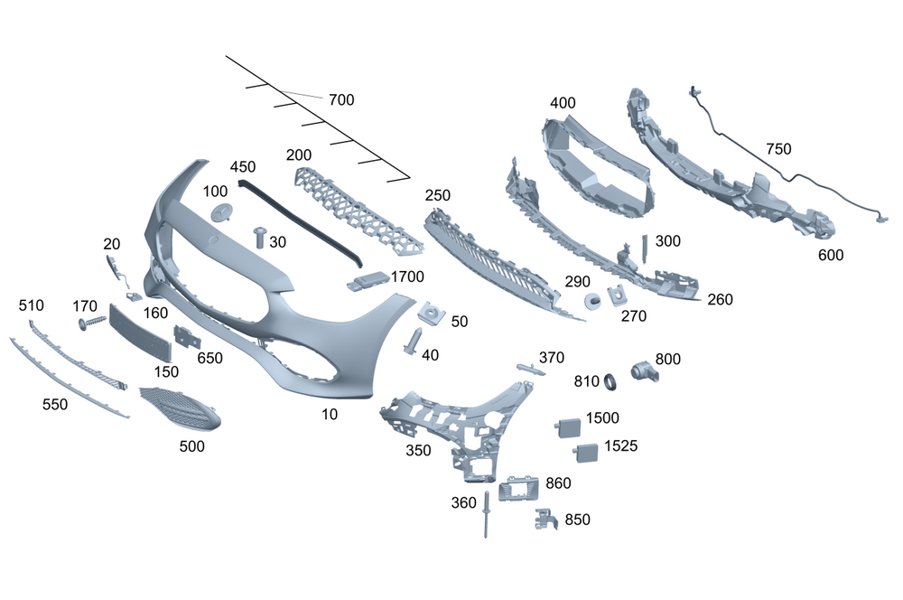 206-885-09-00 - License Plate Holder 1956-2026 Mercedes-Benz | Mercedes ...