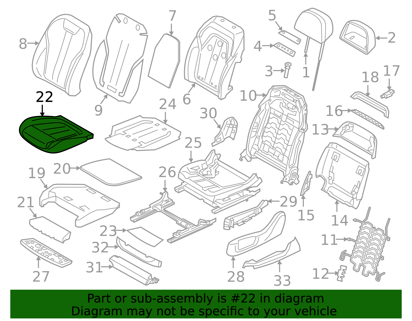 52-10-7-412-680 - High-Quality Cushion Cover for 2016-2023 BMW ...