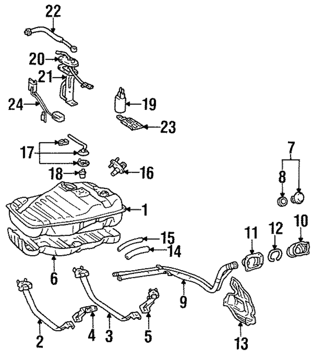 1996-1997 Lexus LX450 | Filler Pipe Ring | 77391-60010 | Express Lexus ...