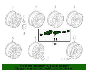 2017-2024 GM Tire Pressure Monitor (XL7 - 314.9MHz) 13540604 | OEM ...