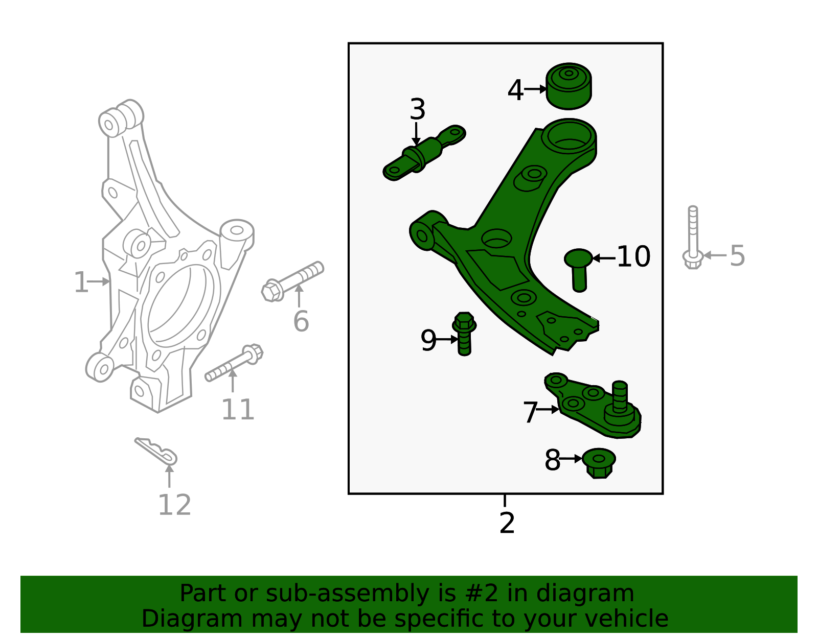 54500-P2000 - Lower Control Arm 2021-2025 Kia Sorento | Kia.Parts Store