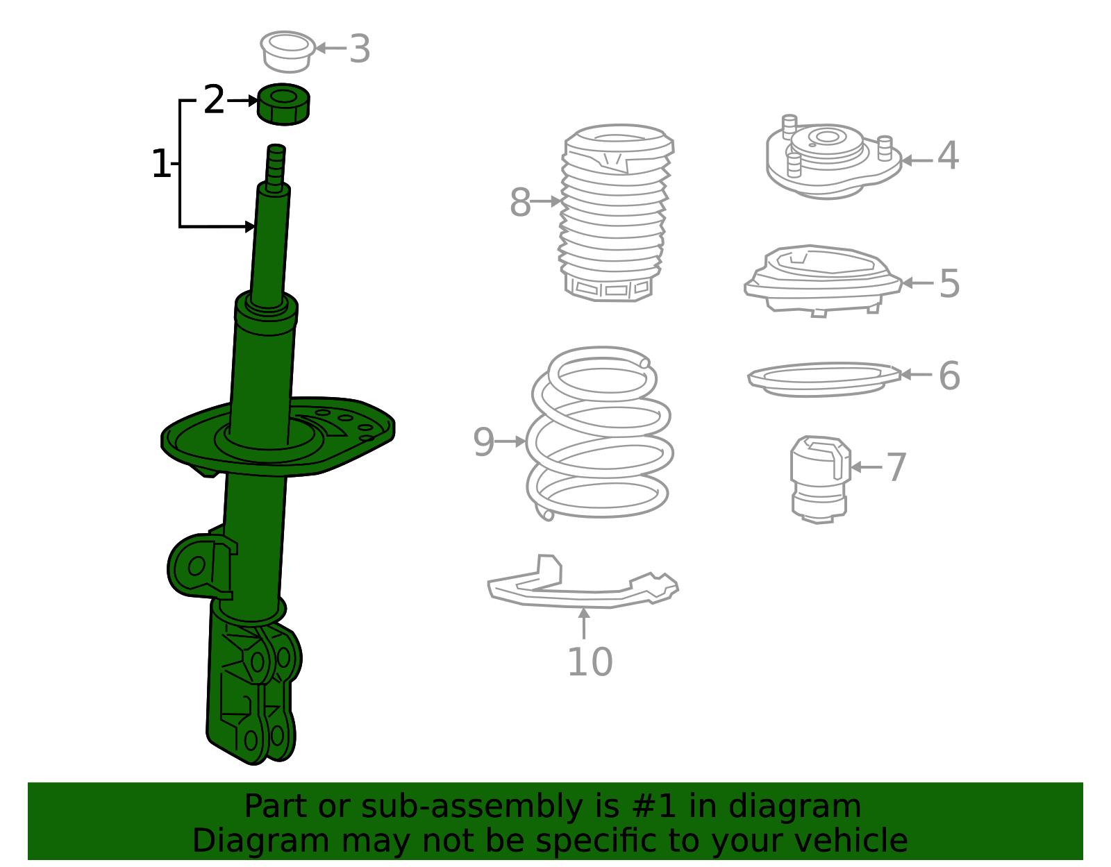 Suspension Strut - OEM Ride Quality and Handling | AutoNation Parts