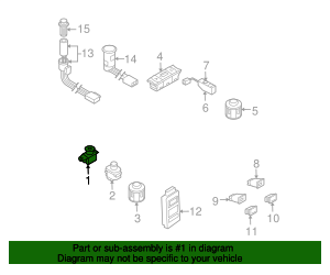 2007-2010 Volkswagen Touareg Start Button 7L6-959-839 | VW Direct Auto ...