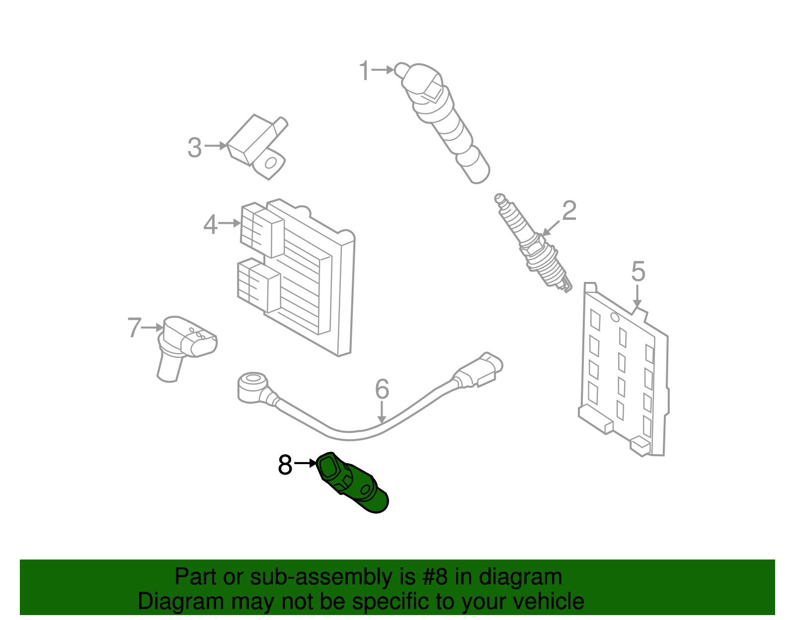 39310-3C410 - Crankshaft Position Sensor - 2006-2017 Kia | World Kia Parts