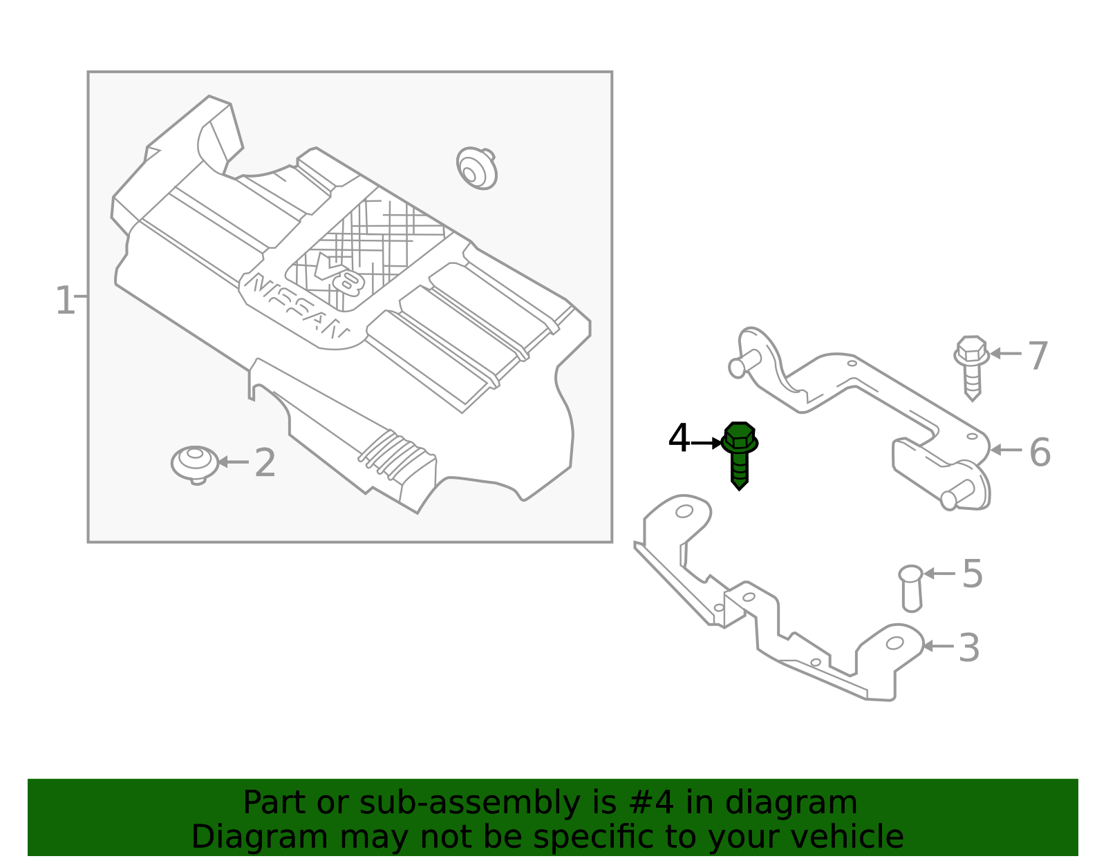 2013-2025 Nissan Engine Cover Bolt 01125-A6031 | OEM Parts Online