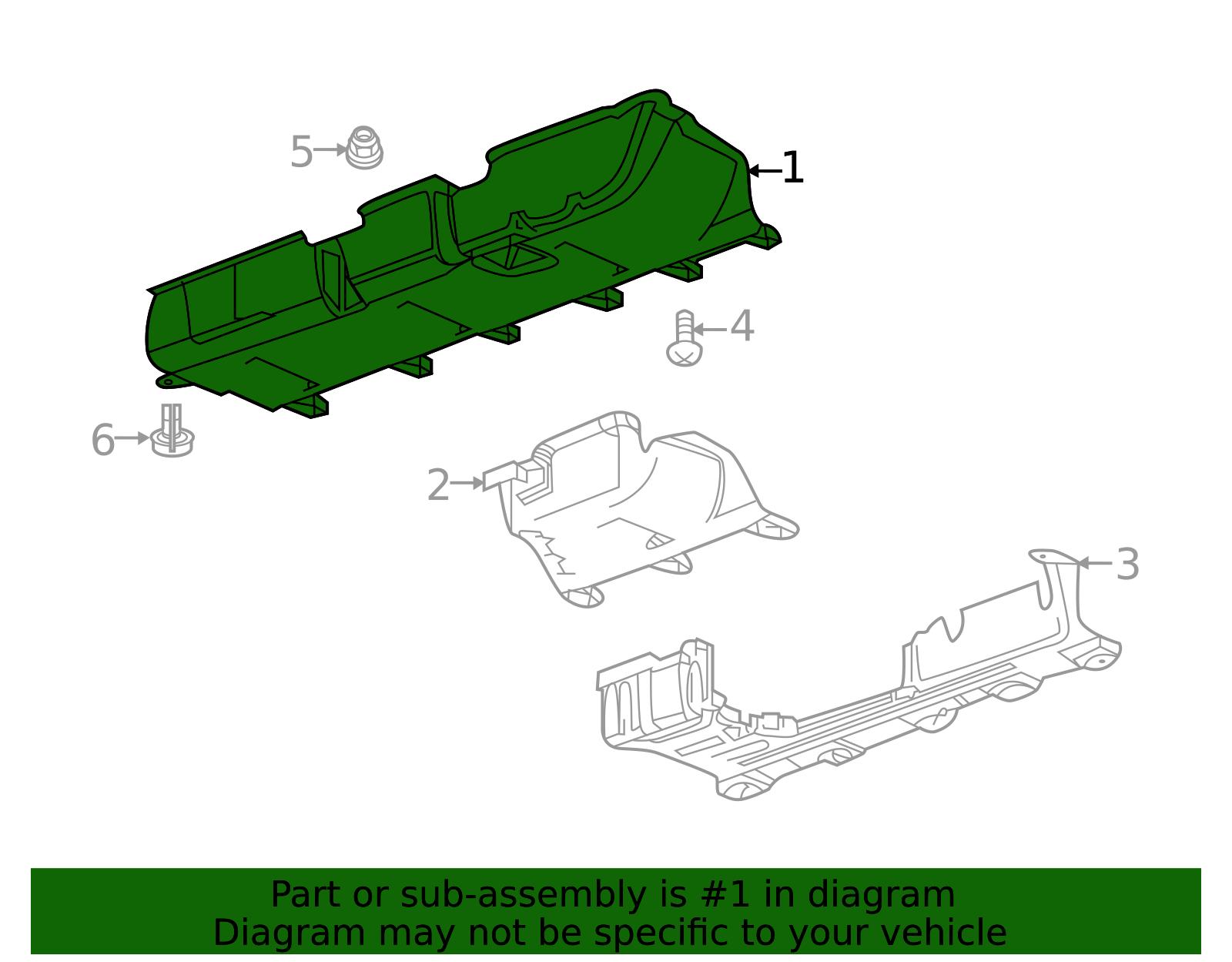 86801501 - High-Quality Underbody Rear Air Deflector for 2023-2025 GM ...
