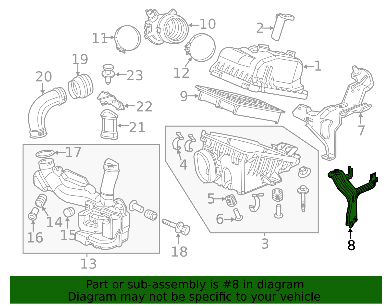 17261-R1A-A00 - Air Cleaner Body Mount Bracket Honda Parts Online