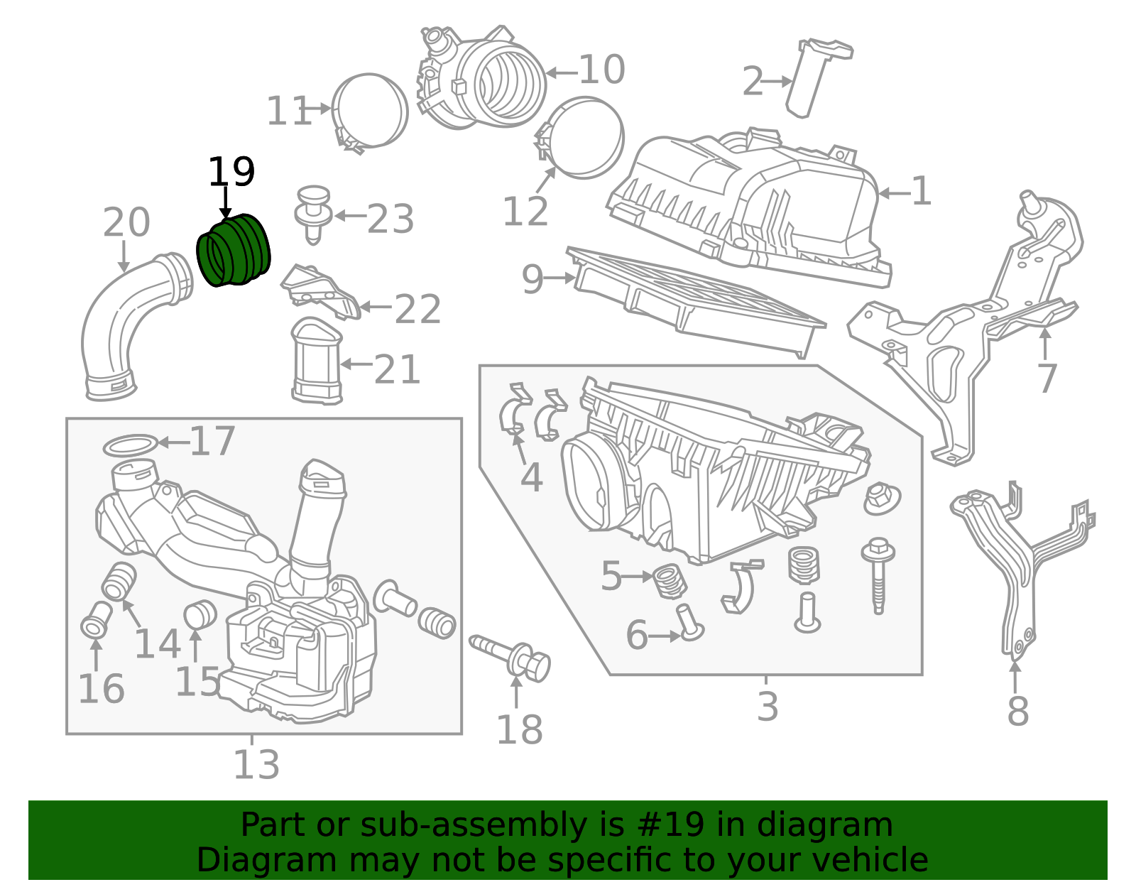 17251-R9A-A00 - Engine Air Intake Hose Honda Parts Online