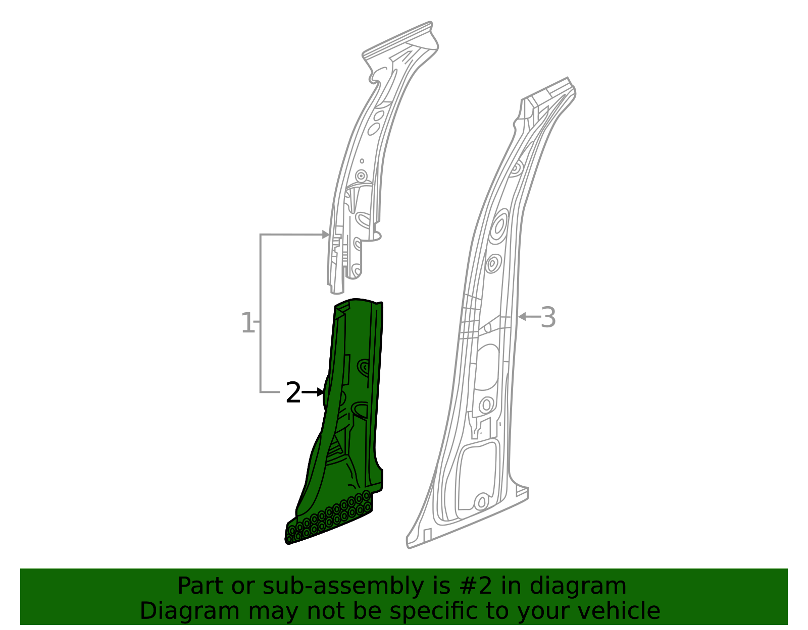 84378224 - High-Quality Passenger Side Center Pillar Outer Panel ...