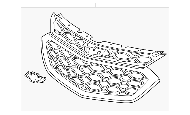 2018-2021 Chevrolet Equinox Exterior Trim, Grille Package 84384741 GM ...