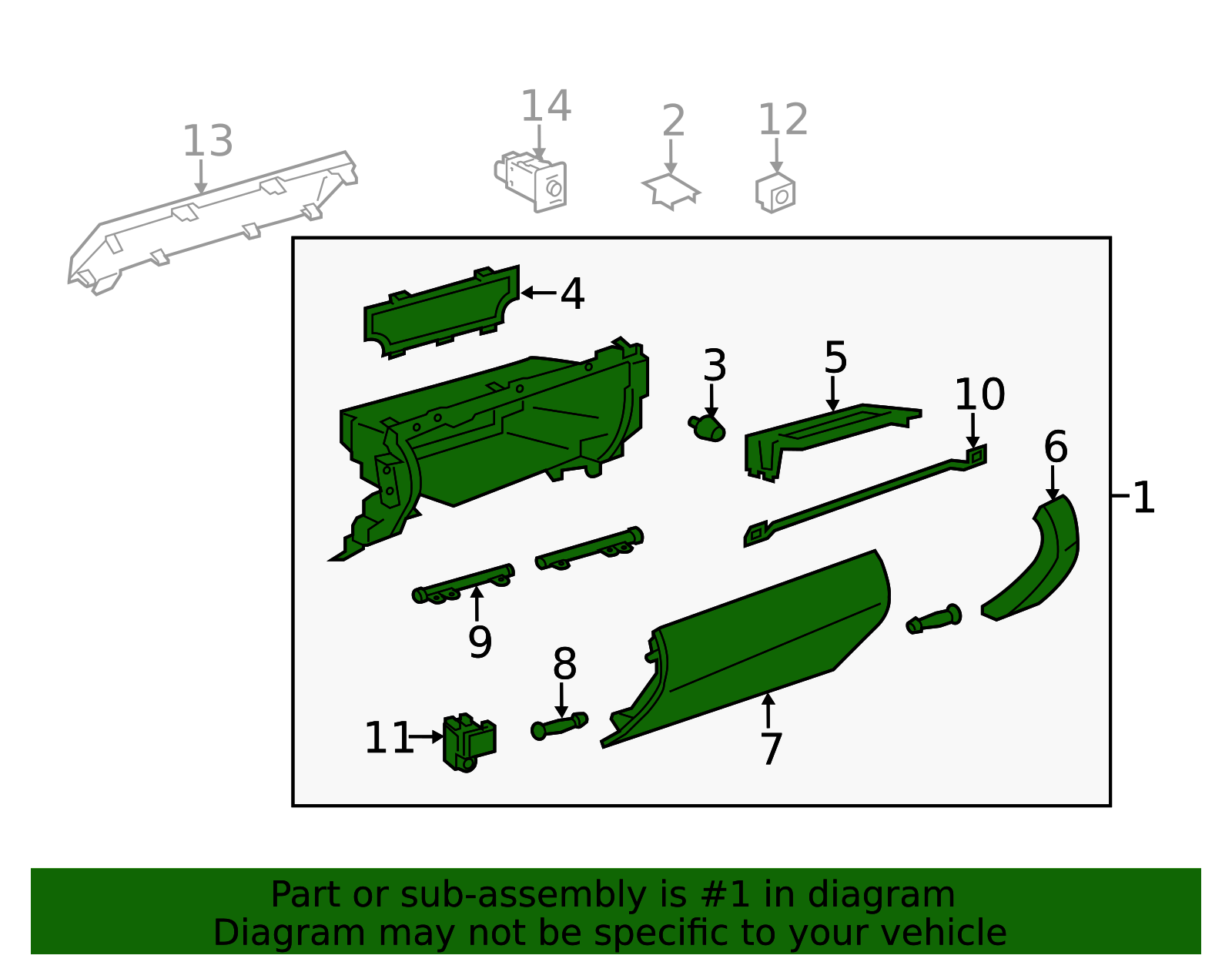 55550-30481-C0 - High-Quality Glove Box Assembly for 2013-2020 Lexus ...