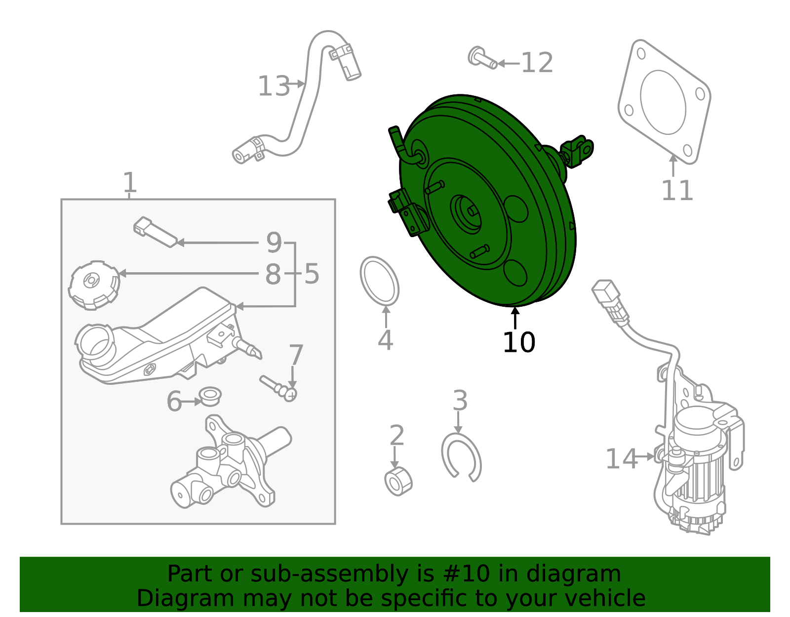 59110-K0000 - Brake Booster 2020-2022 Kia Soul | Kia.Parts Store
