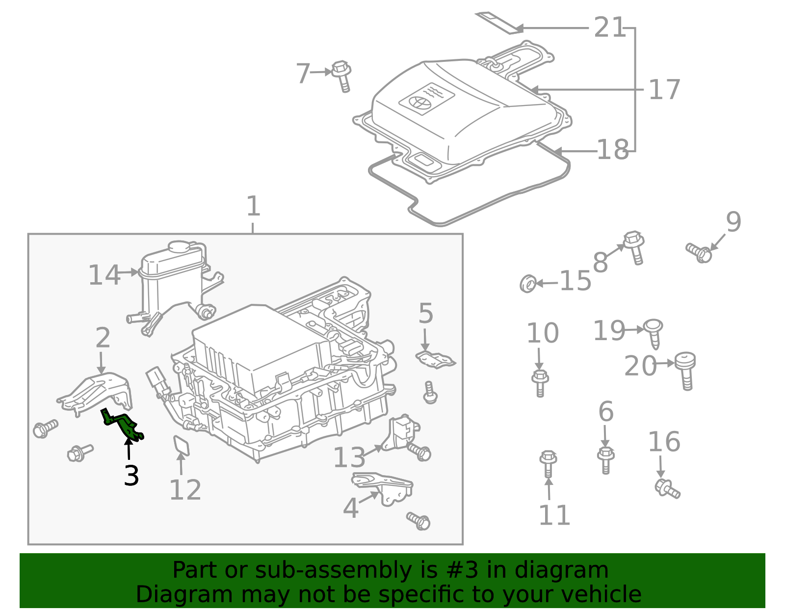 Genuine Official Toyota Inverter Bracket part# 88688-47110 for Ourisman ...