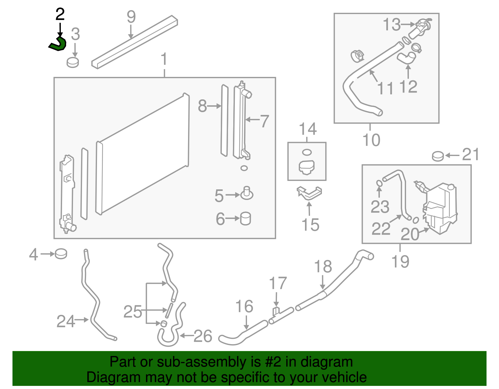 2003-2023 Nissan Radiator Assembly Upper Bracket 21542-CA000 | Nissan ...