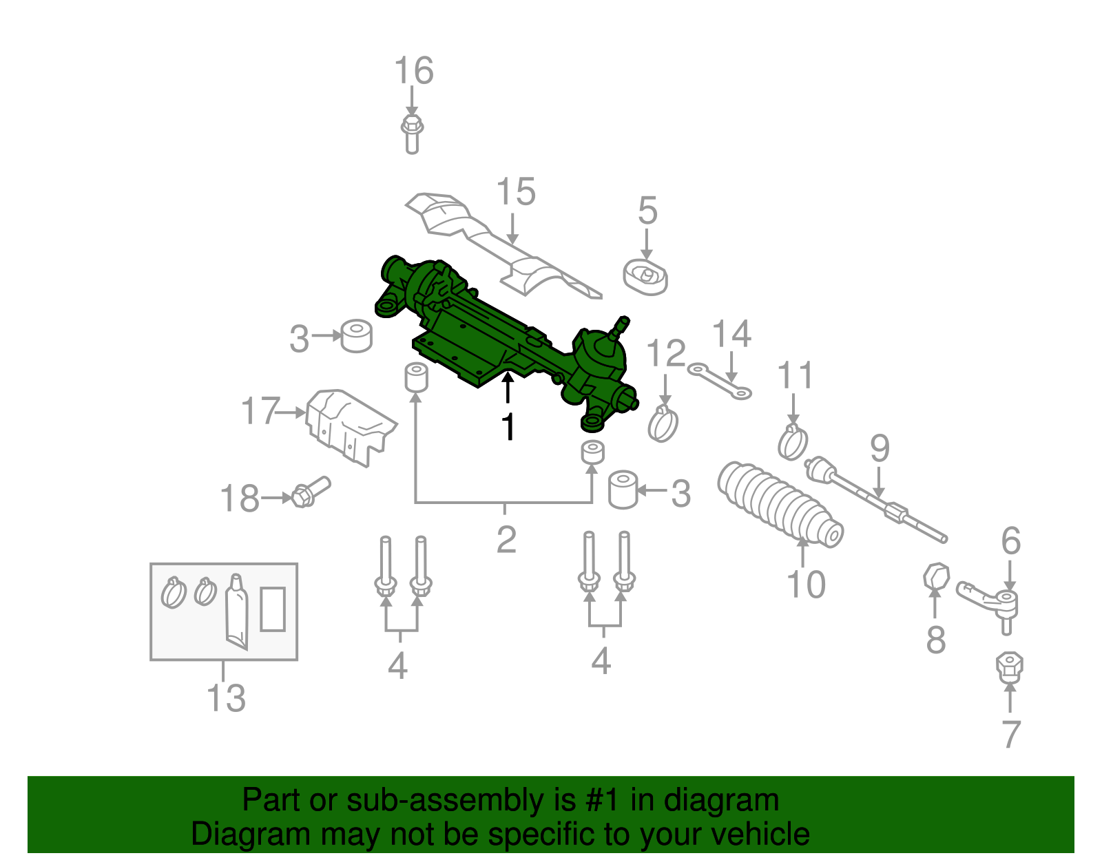 2009-2017 Volkswagen CC Gear Assembly 3AB-423-061-MX | VW Direct Parts