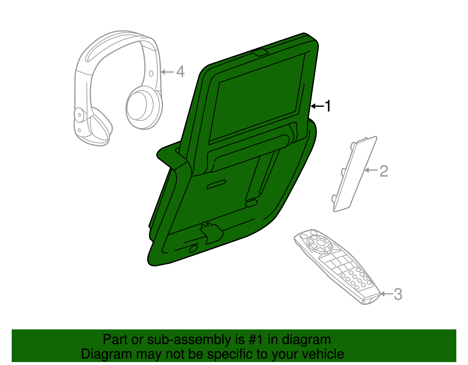 2014 Buick LaCrosse Display Unit 90766364 | Courtesy Parts