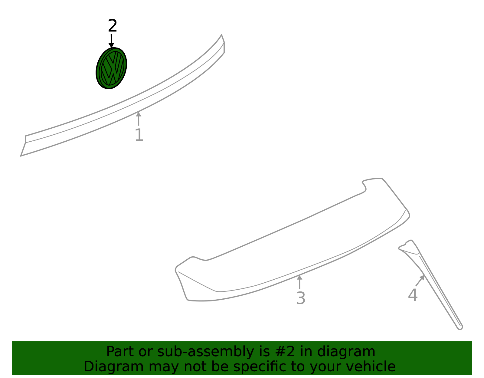 3CM-853-630-DPJ - Emblem 2020-2025 Volkswagen | Volkswagen Parts Catalog