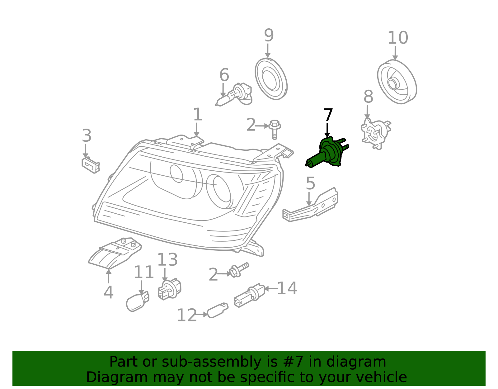 2006-2013 Suzuki | 2006-2013 Suzuki - Low Beam Bulb | 09471-12188 ...