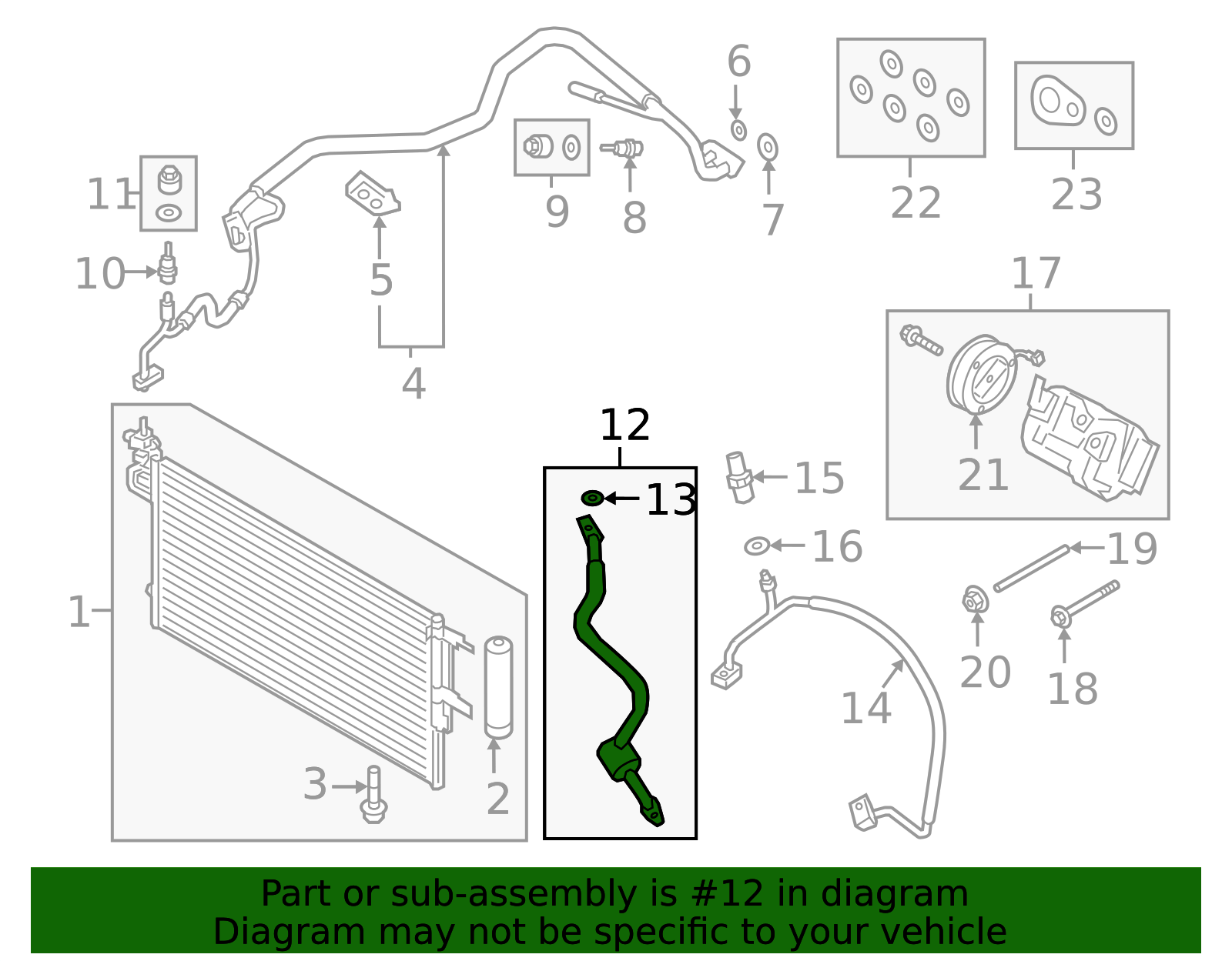 2019-2023 Ford Transit Connect Motorcraft A/C Refrigerant Suction Hose ...