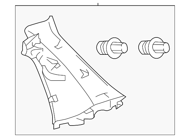 62471-0D540-B0 - 2018 Toyota Yaris - Sail Panel Trim | Nucar Toyota Parts