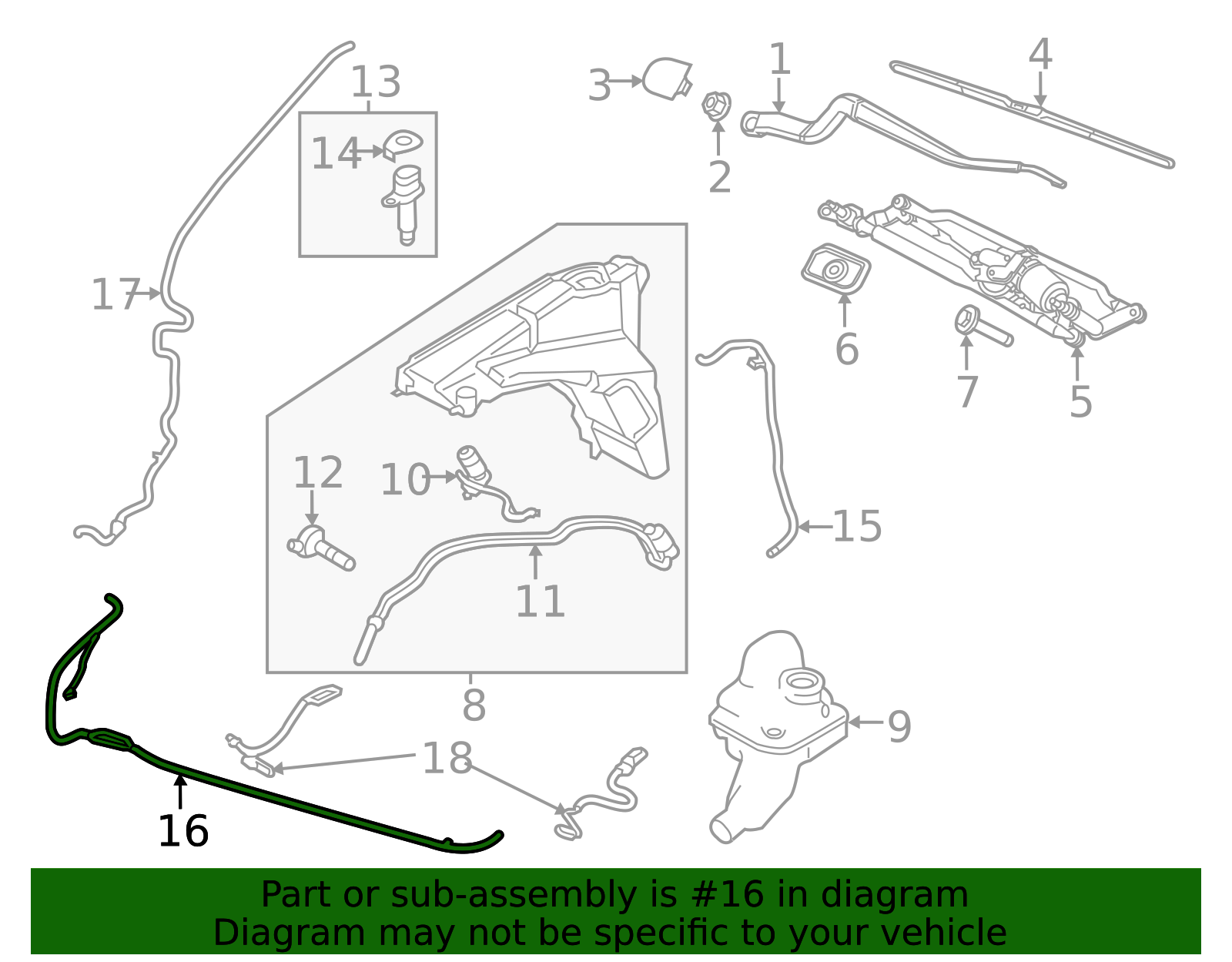 Genuine OEM Washer Hose Part# LR076478 Fits 2016-2017 Land Rover: Up To ...
