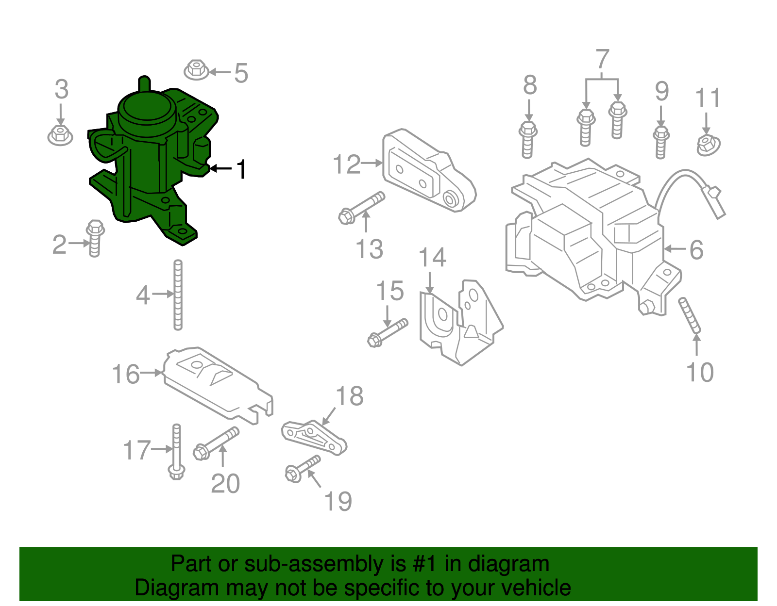 2017-2018 Lincoln Continental Front Mount KD9Z-6028-A | Ford OEM Parts ...