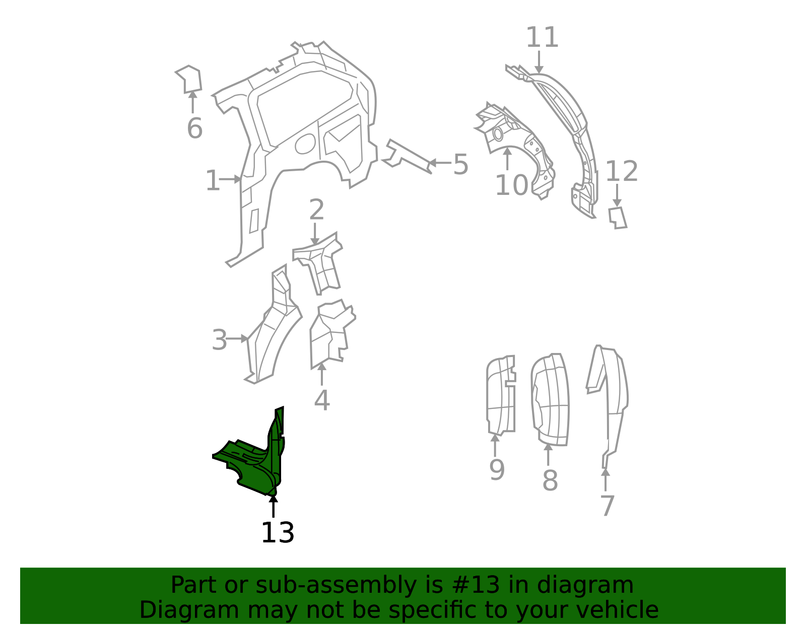 2008-2020 Mopar Liftgate Opening Extension, Right 05109498AB | Mopar ...