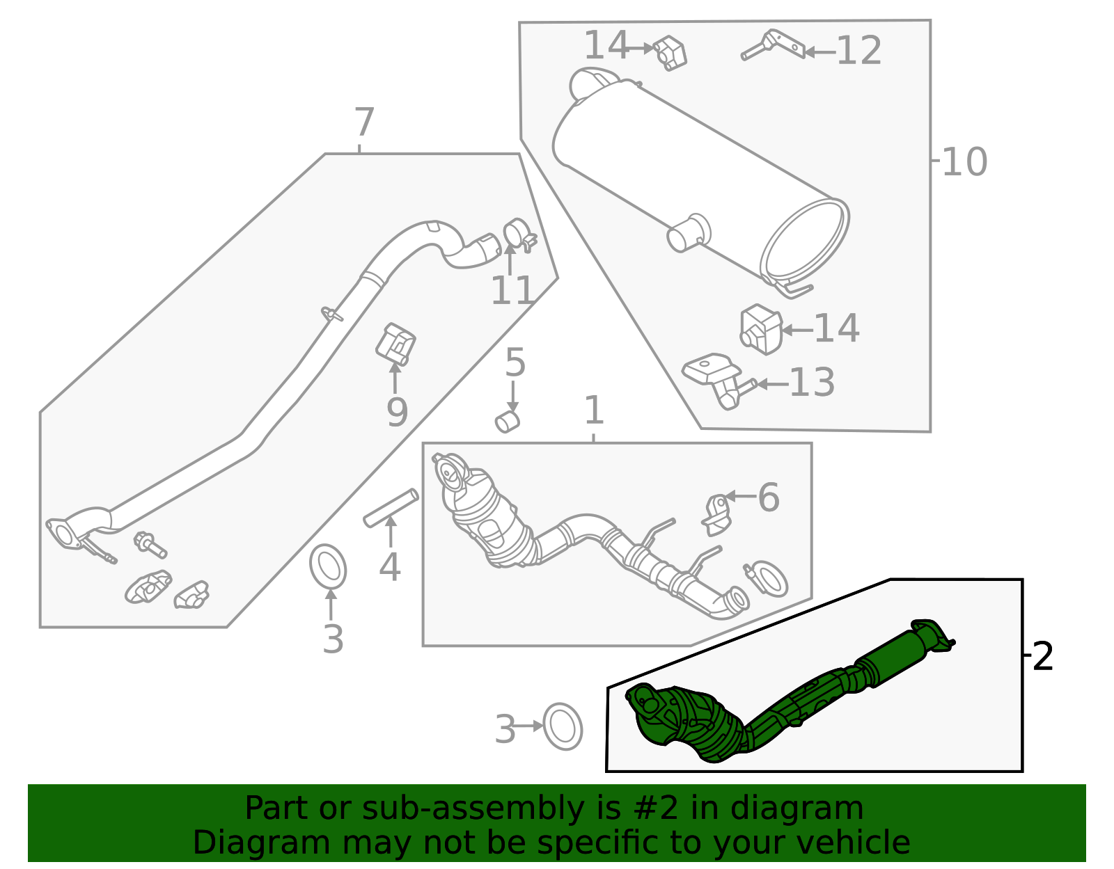 2021-2025 Ford Bronco | Catalytic Converter | MB3Z-5E212-Y | Walls ...