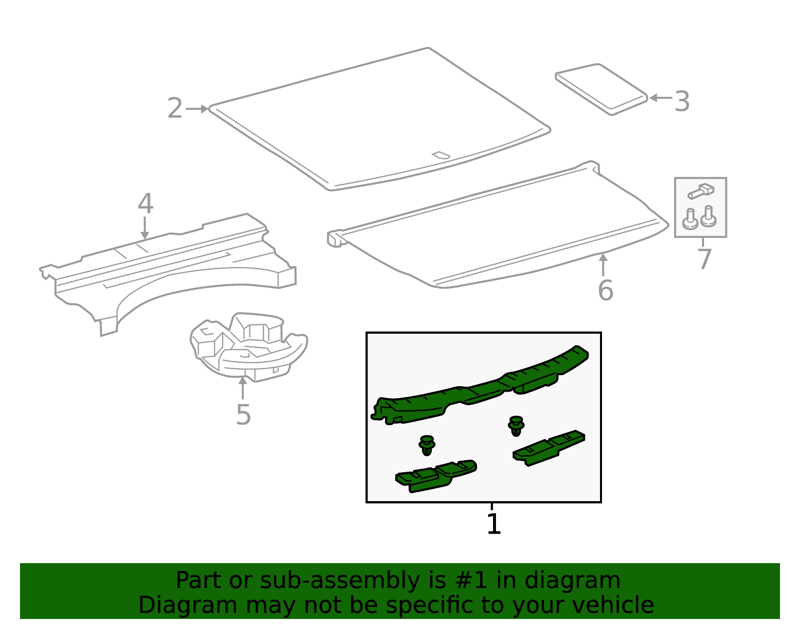 2019-2024 Toyota Rear Panel Trim 58387-0R080-C0 | OEM Parts Online
