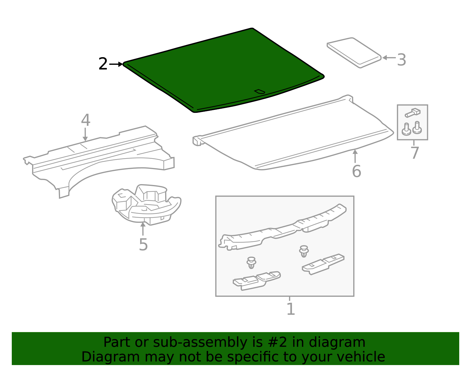 58410-42080-C0 - 2021-2024 Toyota - Floor Cover | Nucar Toyota Parts