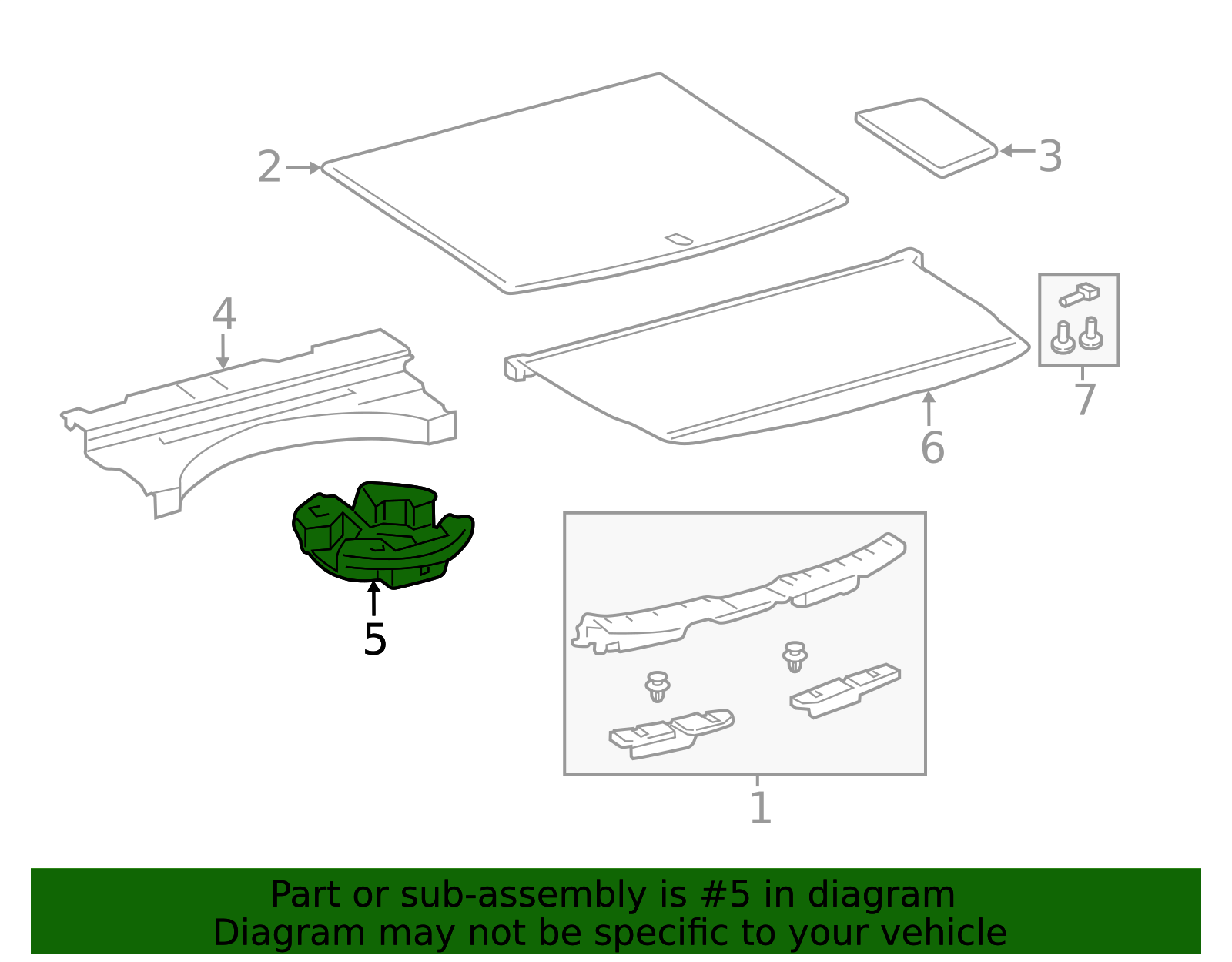 2019-2025 Toyota Spare Retainer 64779-0R050 | Lithia Toyota Parts