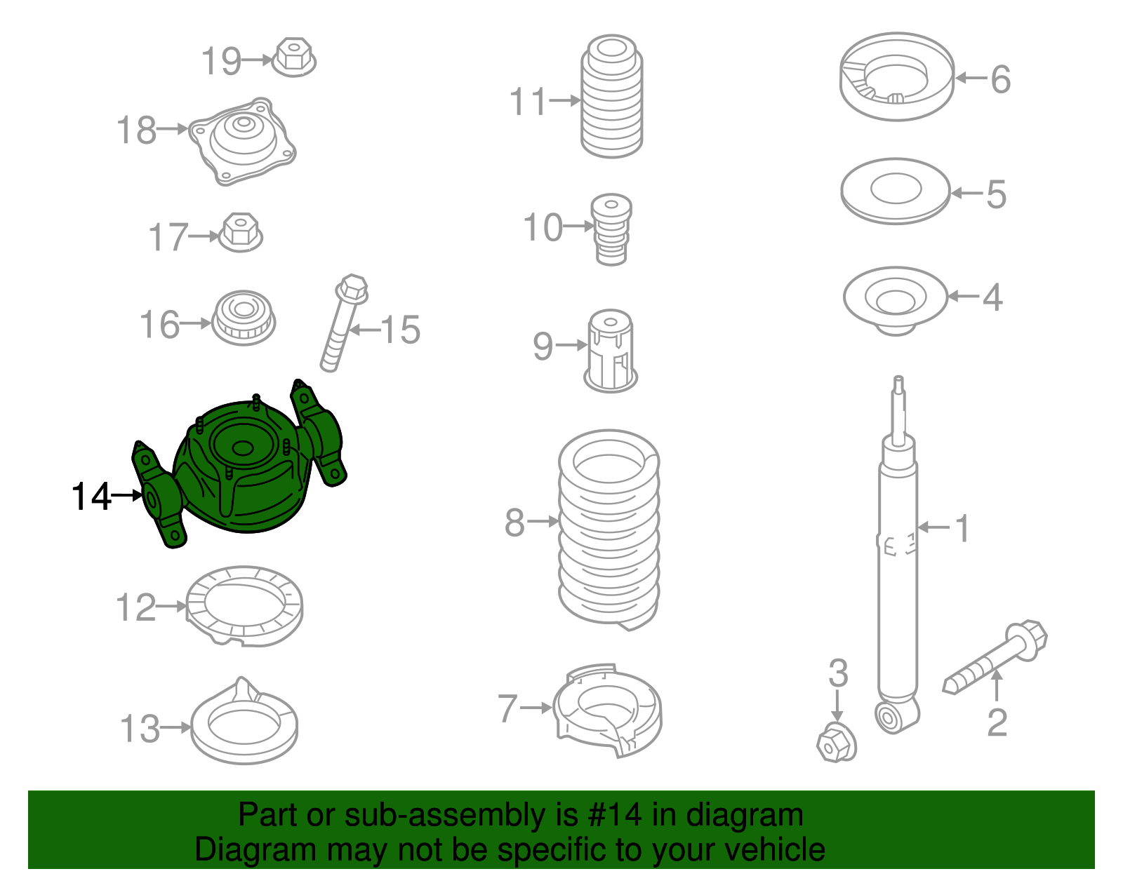 2011-2017 Volkswagen Touareg Mount Bracket 7P0-512-301-D | VW Direct ...