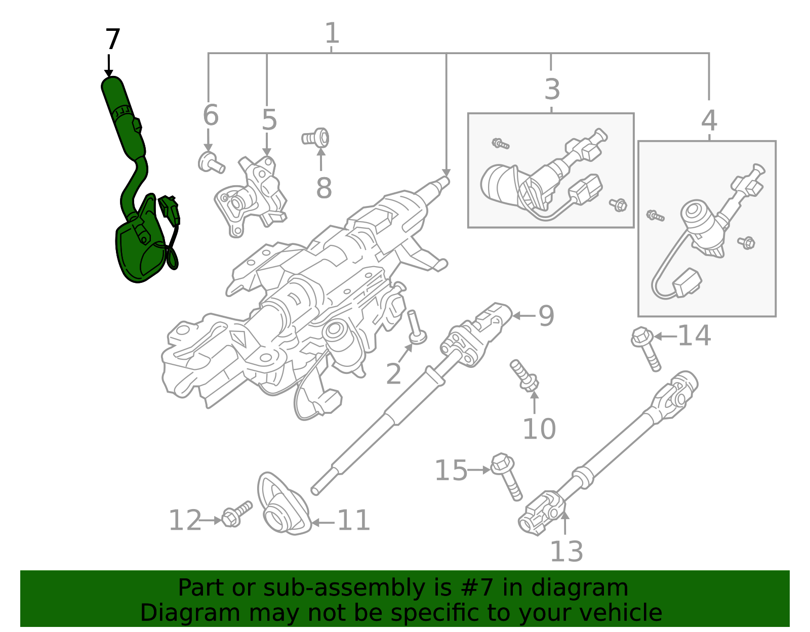 2017-2025 Ford Shift Lever HC3Z-7A256-C | TascaParts.com