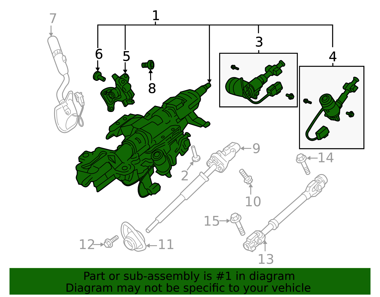 2020-2022 Ford | Steering Column | LC3Z-3C529-T | Walls' Ford Parts