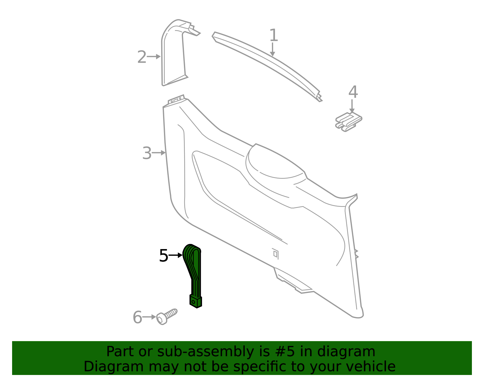 2014-2023 Ford Transit Connect | Pull Strap | 2T1Z-6143400-AA | Walls ...